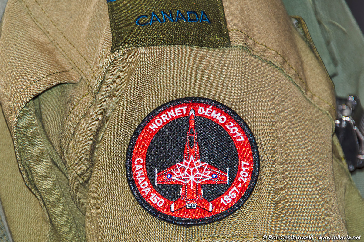 RCAF CF-18 Hornet 'Canada 150' Demo stopover Canadian Warplane Heritage ...