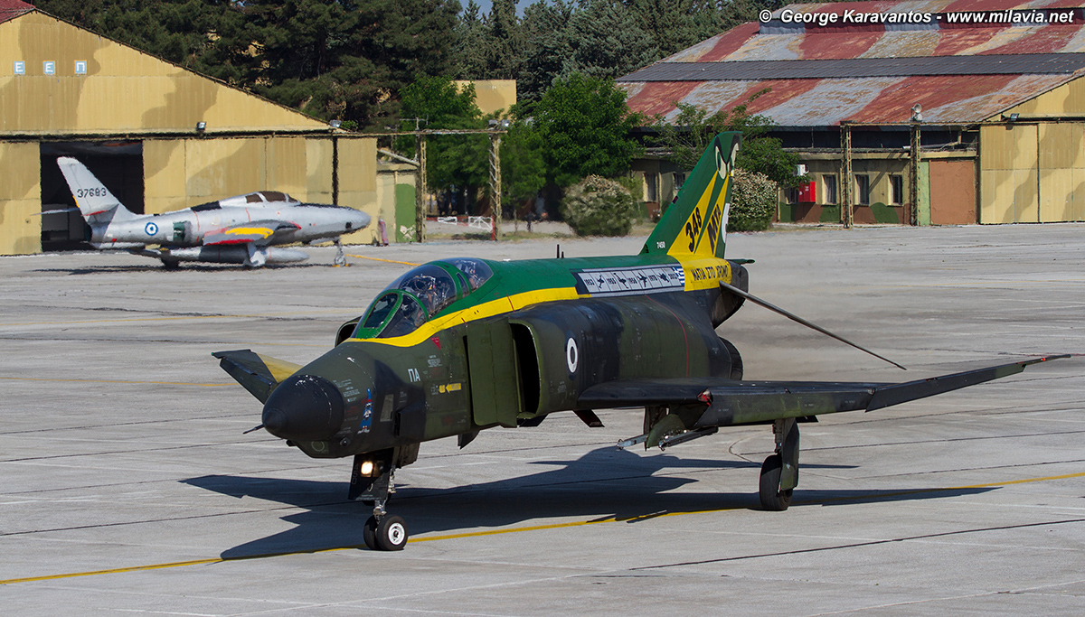 Hellenic Air Force RF-4E Recce Phantom II Retirement - 348 TRS, Larissa, Greece - MILAVIA ...