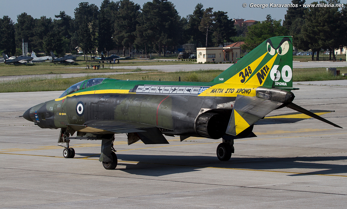 Hellenic Air Force RF-4E Recce Phantom II Retirement - 348 TRS, Larissa, Greece - MILAVIA ...