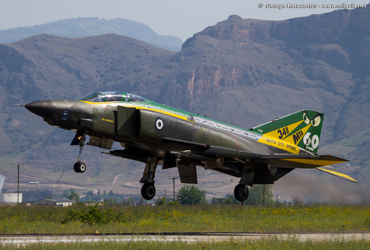 Hellenic Air Force RF-4E Recce Phantom II Retirement - 348 TRS, Larissa, Greece - MILAVIA ...