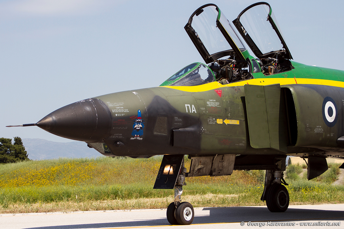 Hellenic Air Force RF-4E Recce Phantom II Retirement - 348 TRS, Larissa, Greece - MILAVIA ...