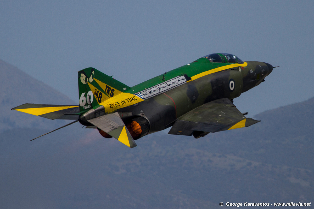 Hellenic Air Force RF-4E Recce Phantom II Retirement - 348 TRS, Larissa, Greece - MILAVIA ...