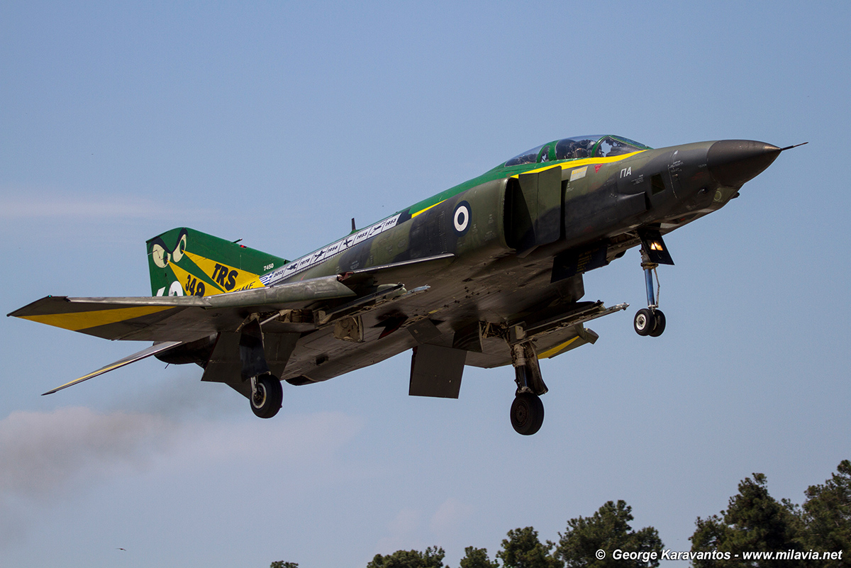 Hellenic Air Force RF-4E Recce Phantom II Retirement - 348 TRS, Larissa, Greece - MILAVIA ...