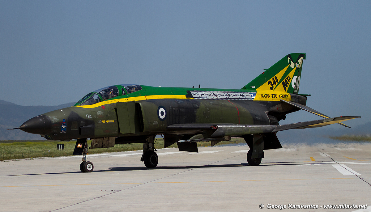Hellenic Air Force RF-4E Recce Phantom II Retirement - 348 TRS, Larissa ...