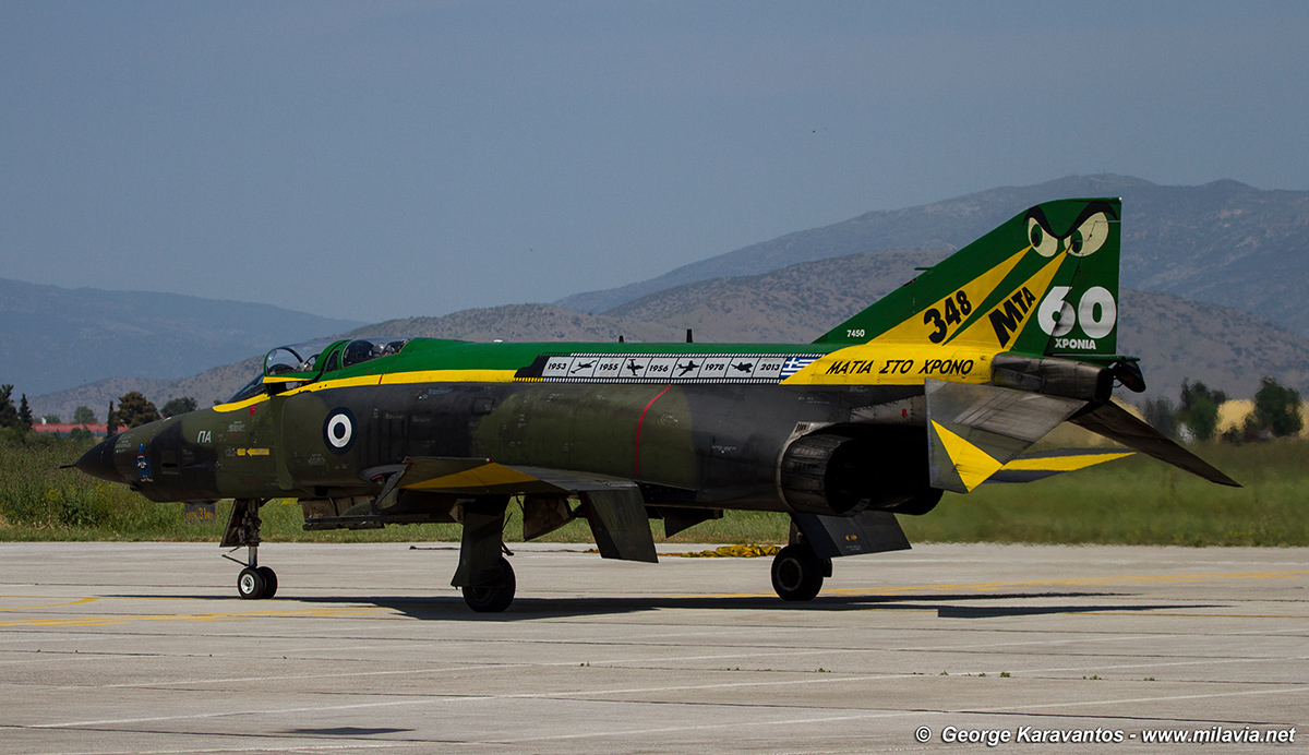 Hellenic Air Force RF-4E Recce Phantom II Retirement - 348 TRS, Larissa, Greece - MILAVIA ...