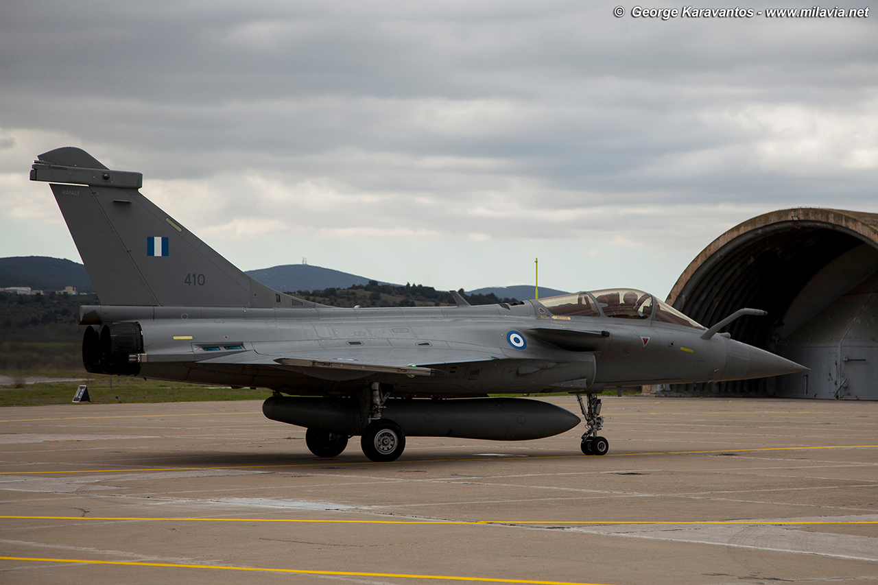 Arrival First Hellenic Air Force Rafales - Tanagra air base, Greece ...