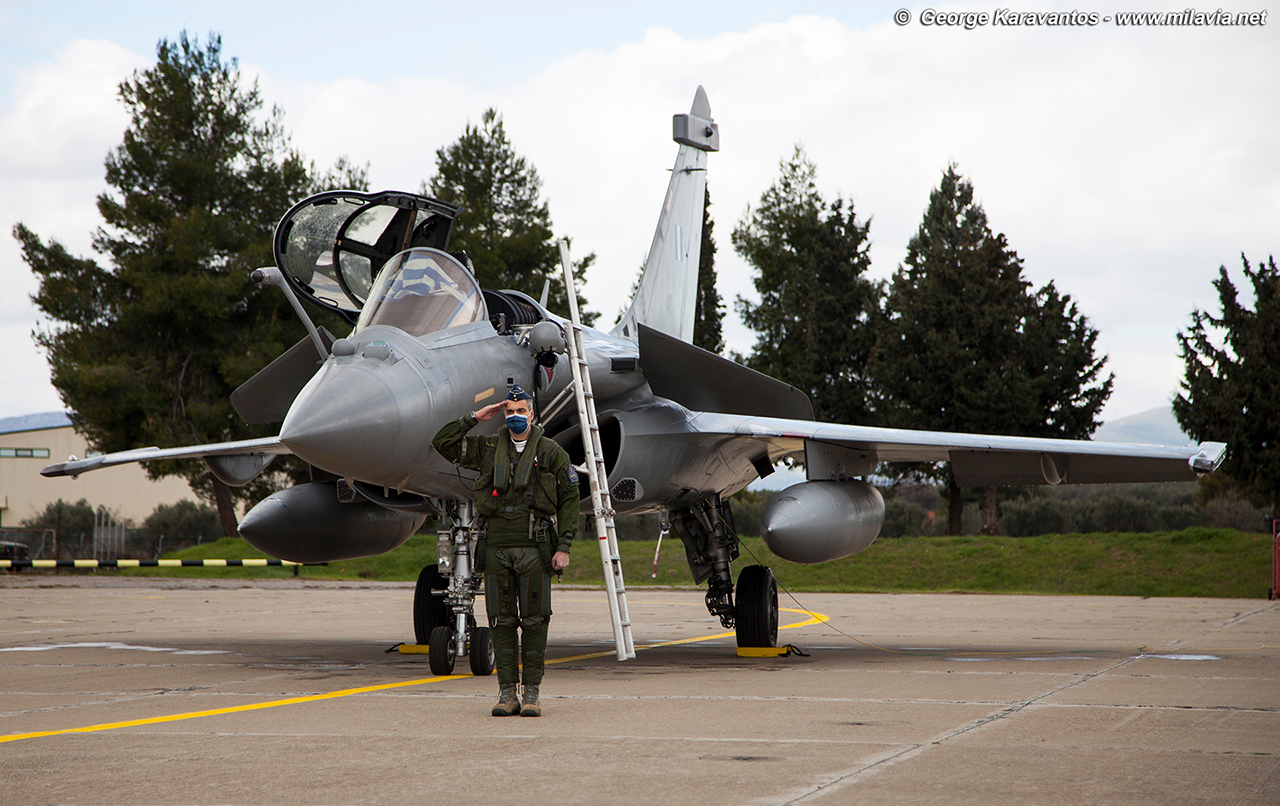Arrival First Hellenic Air Force Rafales - Tanagra air base, Greece ...