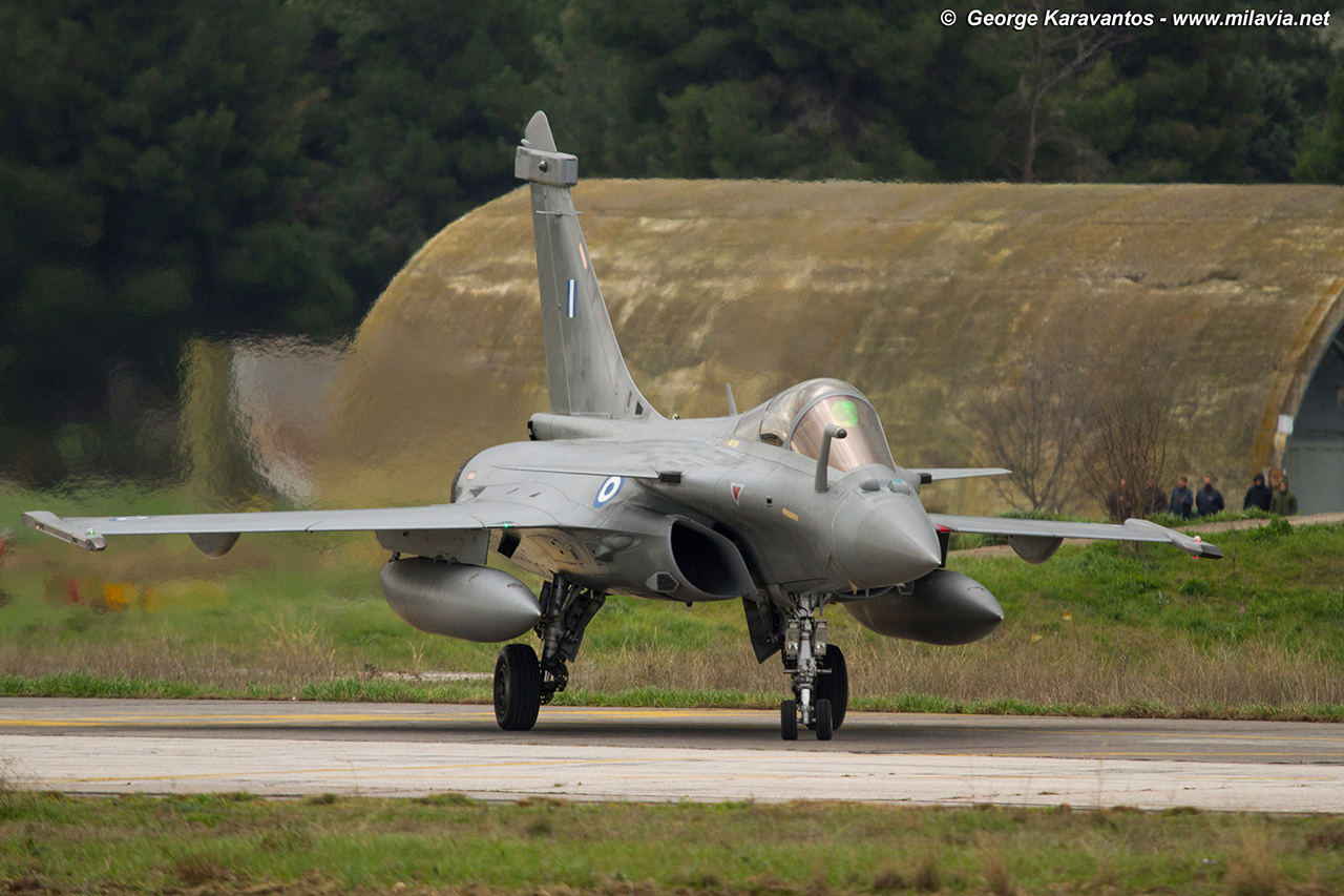 Arrival First Hellenic Air Force Rafales - Tanagra air base, Greece ...