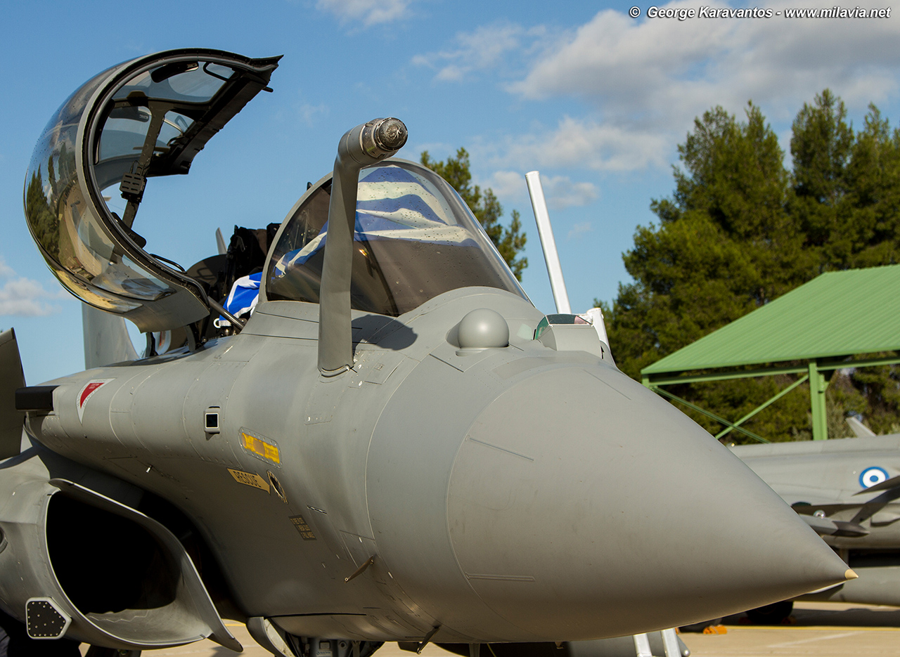 Arrival First Hellenic Air Force Rafales - Tanagra air base, Greece ...