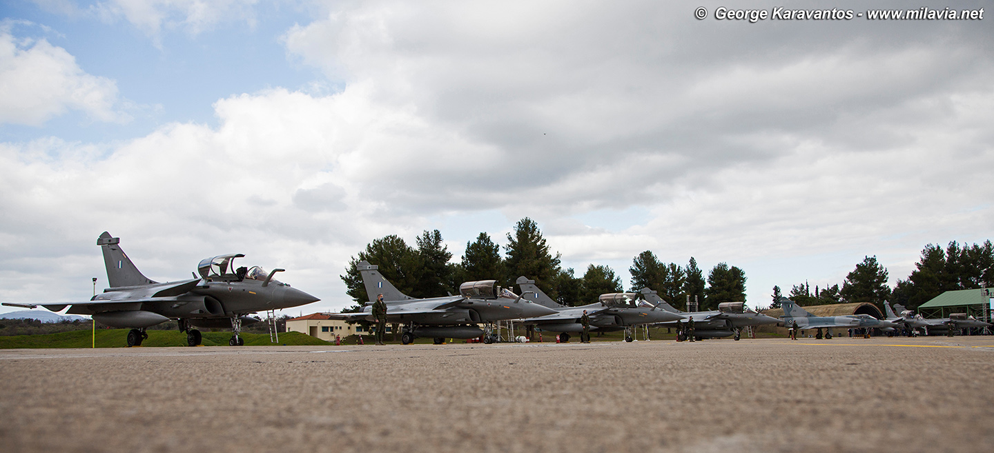 Arrival First Hellenic Air Force Rafales - Tanagra air base, Greece ...